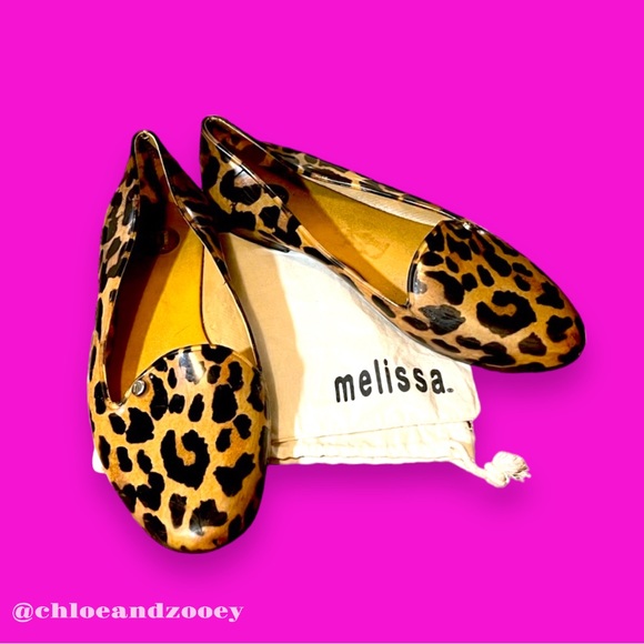 Melissa | Shoes | Melissa Virtue Leopard Print Jelly Loafers Sz 8 Retro ...